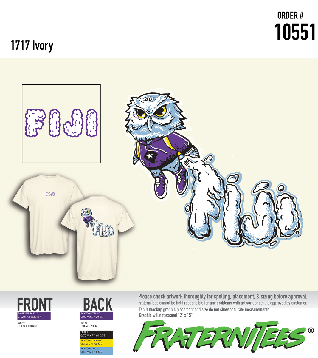 FIJI - Owl Graduation – FraterniTees | Custom Greek Apparel