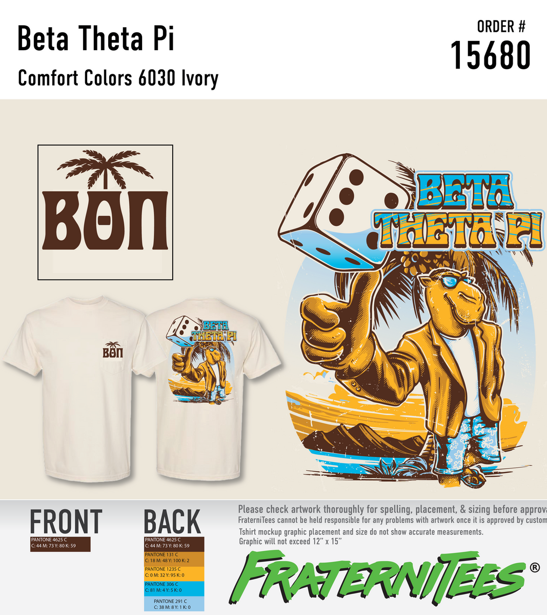 Beta Theta Pi - Desert Dice – FraterniTees | Custom Greek Apparel