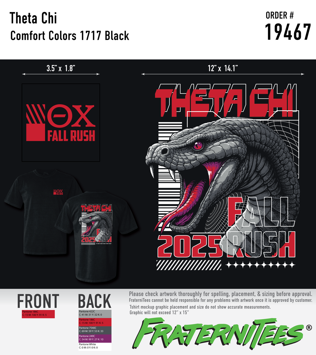 Theta Chi - Snake – FraterniTees | Custom Greek Apparel