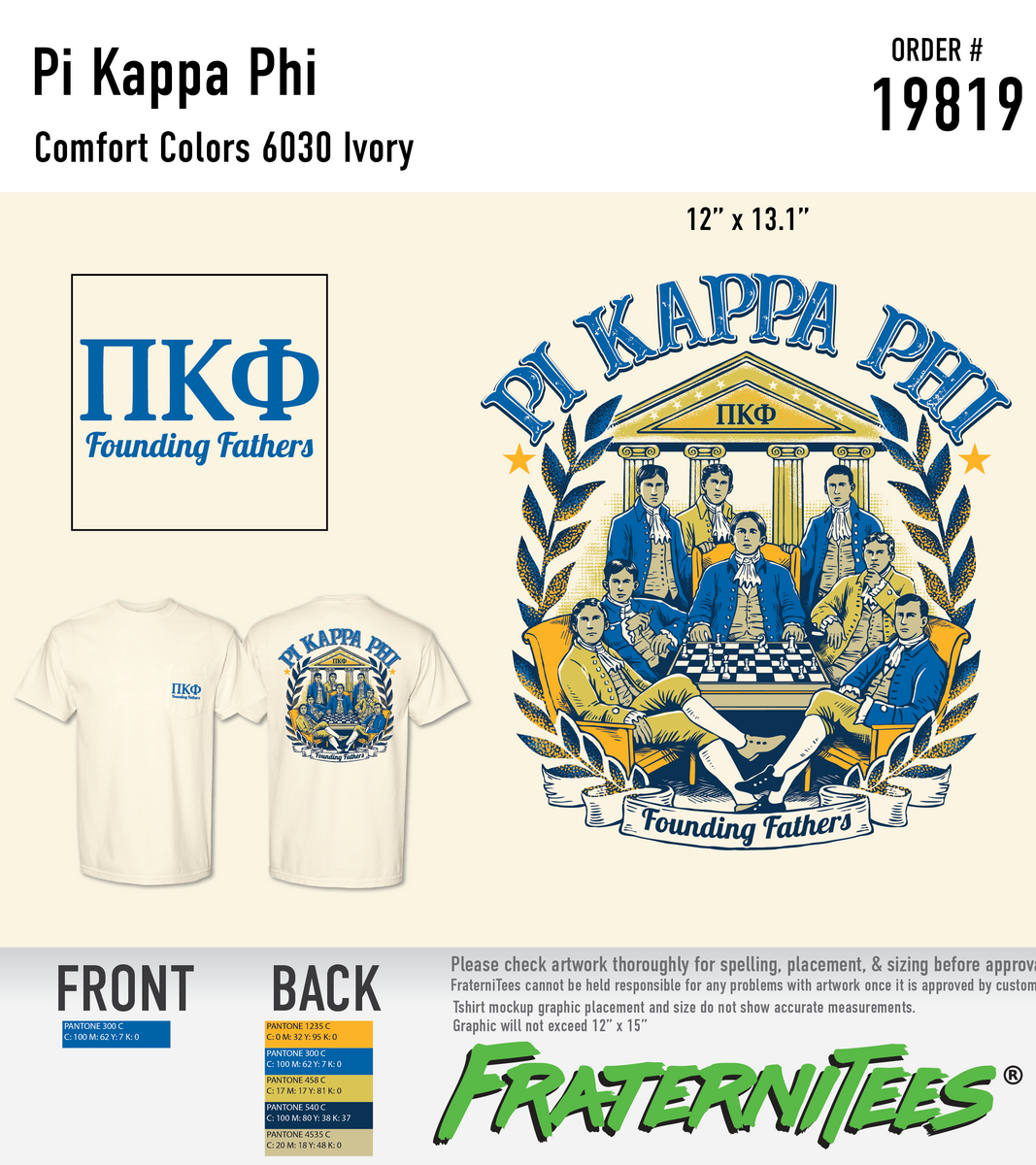 Pi Kappa Phi - Founding Fathers – FraterniTees | Custom Greek Apparel