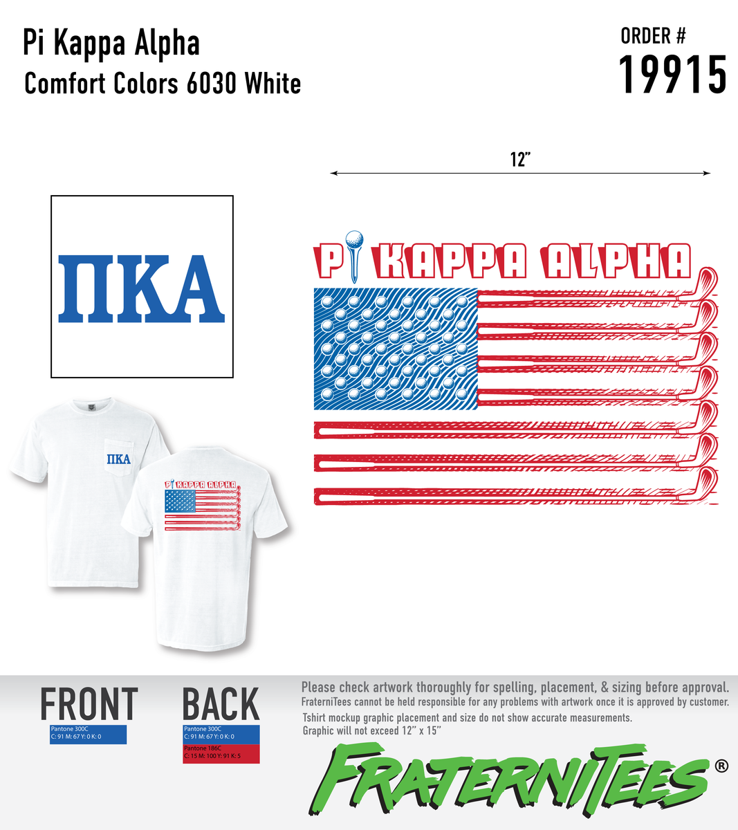 Pi Kappa Alpha - American Golf – FraterniTees | Custom Greek Apparel